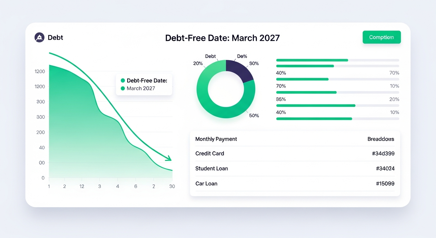 Debt-Free Countdown | See Your Debt-Free Date